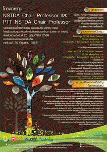PTT NSTDA Chair Professor และทุนนักวิจัยแกนนำ | ฝ่ายวิจัยพัฒนาและบริการวิชาการ คณะวิศวกรรมศาสตร์ ...